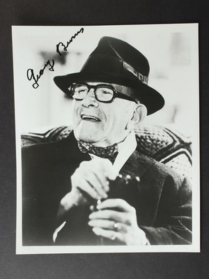 COMEDIAN~ACTOR GEORGE BURNS (1896-1996) AUTOGRAPH 8 x 10 PHOTO~ | eBay