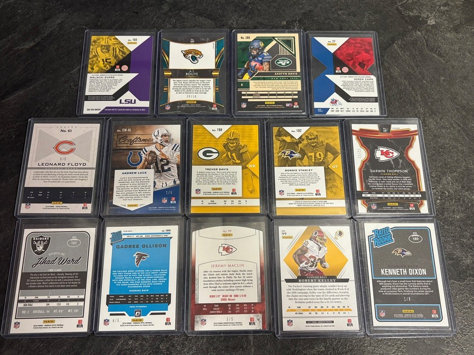HUGE Panini NFL 14X LOW # Serial Lot All Cards /5 /10 /11 Rookie Select ...