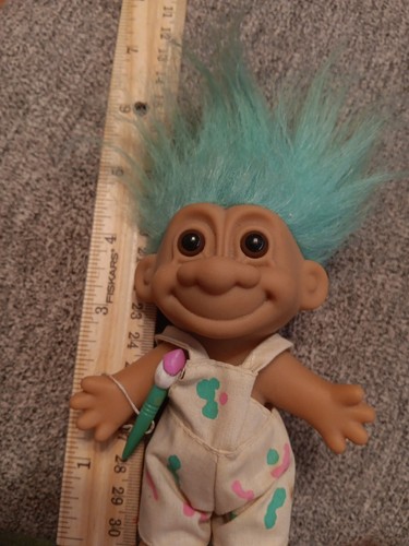 PAINTER TROLL DOLL - 5" Russ Troll Doll - Blue Hair | eBay