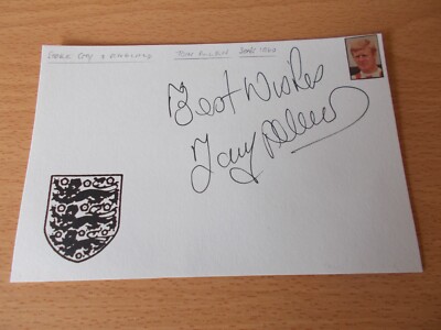 Tony Allen (Stoke) Hand Signed Football Autograph. (AUT042) | eBay UK