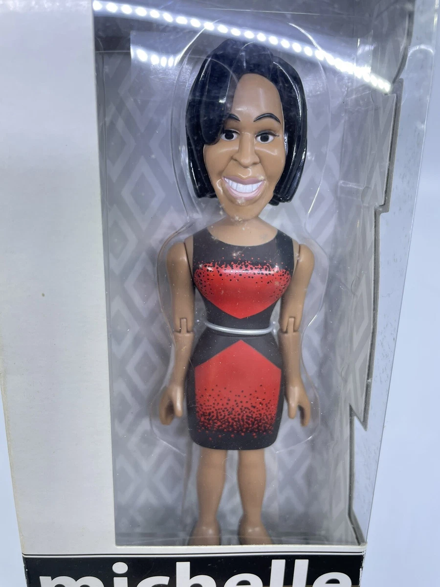 Michelle Obama Red And Black Dress