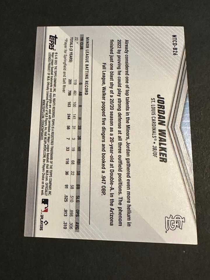2023 Topps INTERNATIONAL TRADING CARD DAY Jordan Walker RC - FREE ...