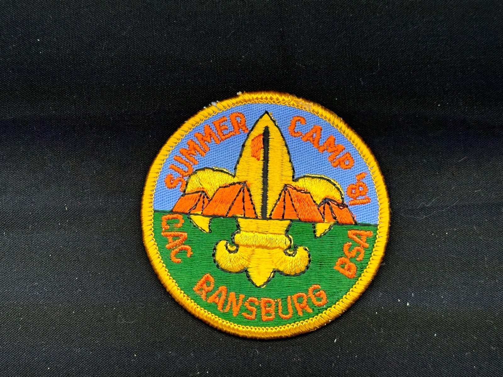 1981 Camp Ransburg Patch Crossroads of America Council Boy Scouts of ...