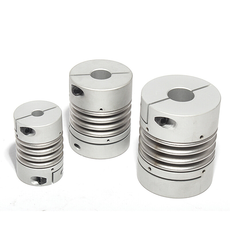 Flexible Shaft Coupling Connector Coupler CNC Aluminum Alloy Bellows ...