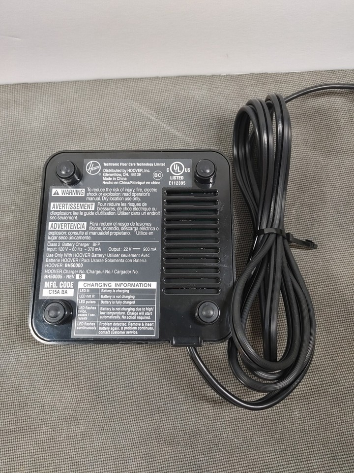 Hoover Linx BH50005 Battery Charger for Bh50000 Cordless Vacuum | eBay