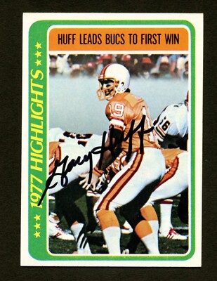 1978 Topps Highlights #1 Gary Huff Autographed Card ~ Tampa Bay ...