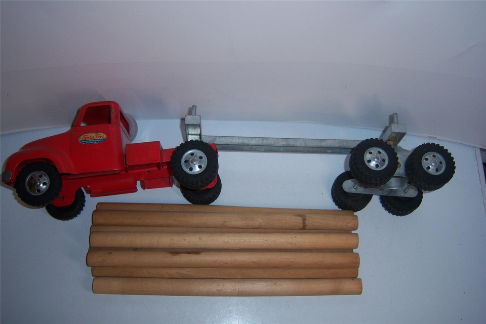 Tonka Logging Semi-Truck 1950's Pressed Steel Good Original Old Toy 24 ...
