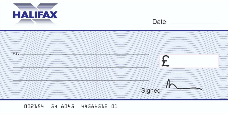 BLANK LARGE PRESENTATION CHEQUE for Presentation - Fundraising (Single ...