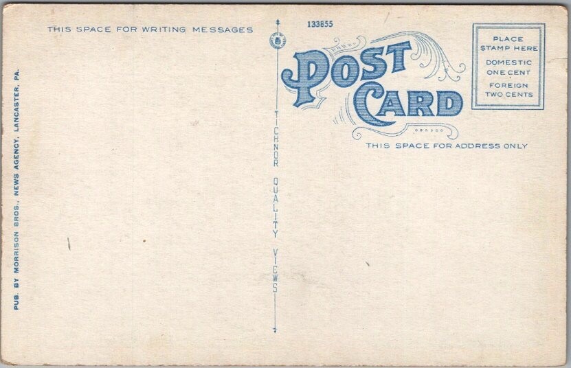 1930s LANCASTER Pennsylvania Postcard TEN HOUR HOUSE Boarding House ...
