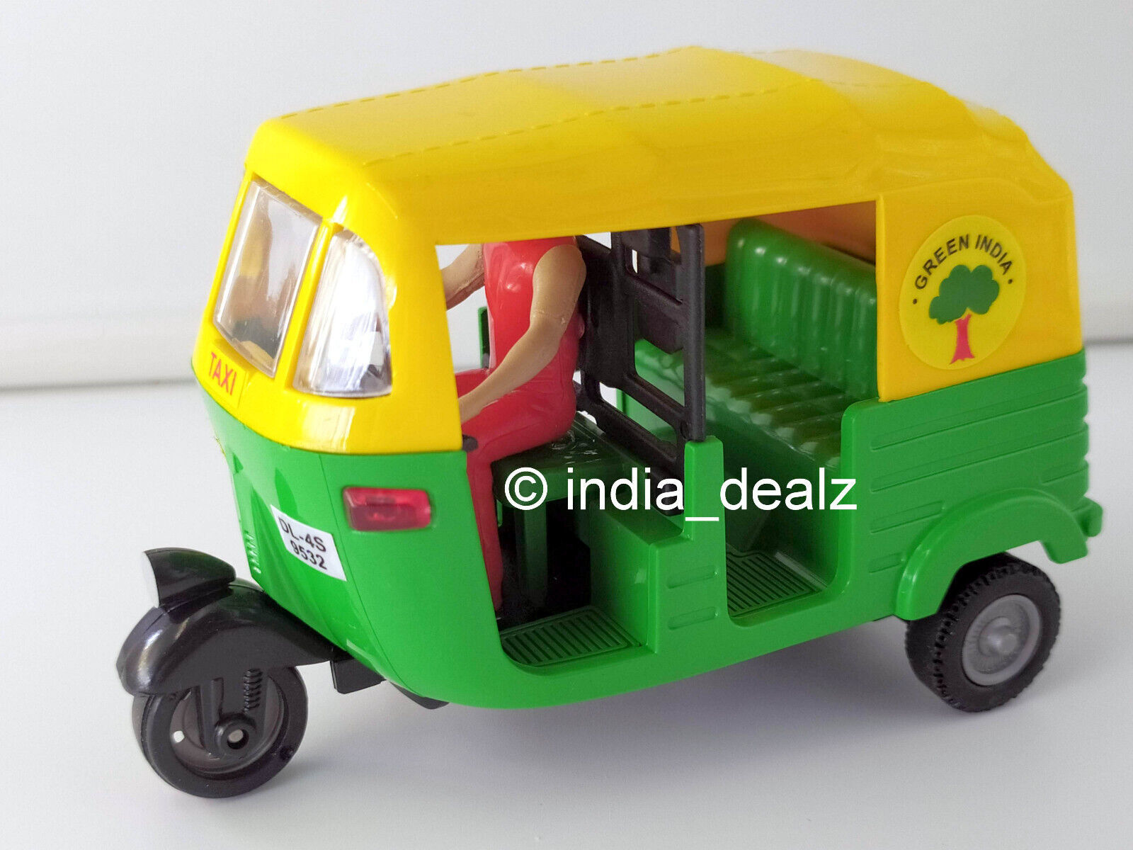 Centy Toy Pull Back Auto Rickshaw Taxi Green automobile car vehicle ...