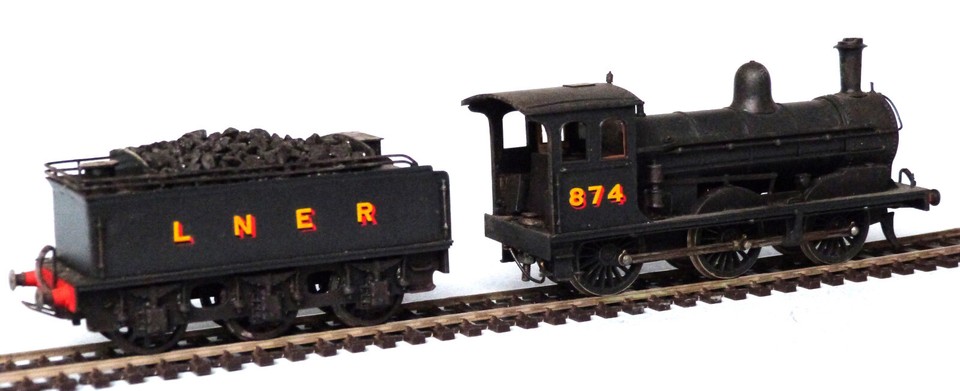 Kit/Scratch Built NER Class C1 (LNER J21) 0-6-0 874 Plain Black LNER ...