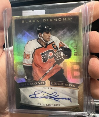 🔥2023-24 Black Diamond Legends Auto /10 Supreme Auto Eric Lindros ...