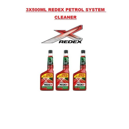 3X 500ML REDEX PETROL FUEL SYSTEM TREATMENT CLEANER EMISSIONS EXHAUST 4 ...