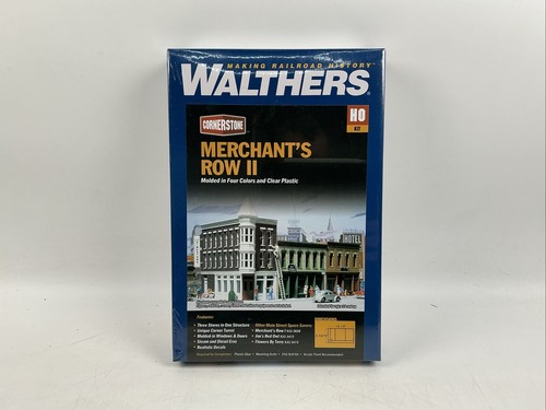 Walthers Cornerstone HO Scale 933-3029 Merchant’s Row II Building Kit ...