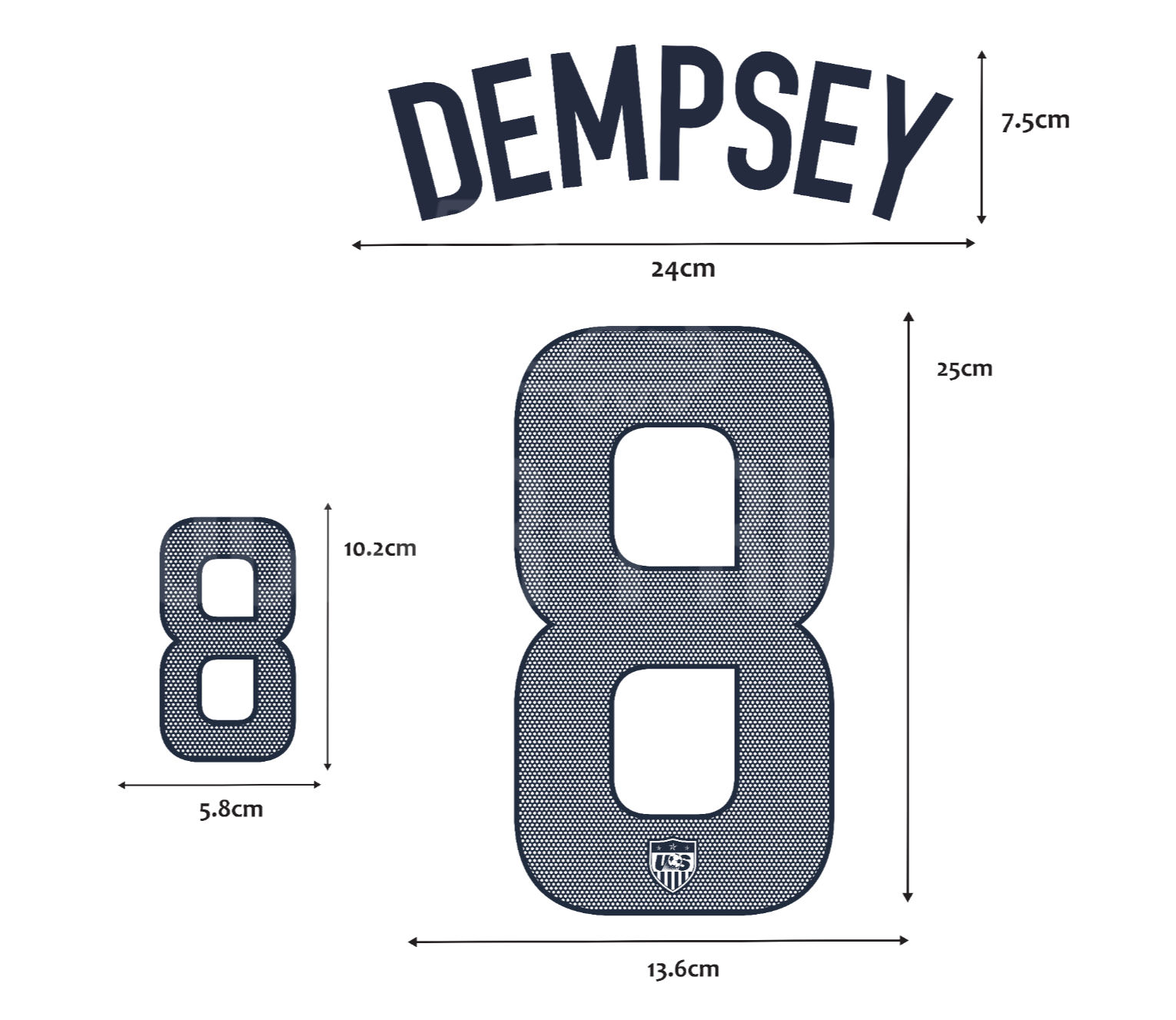 Name&Number Set For USMNT World Cup 2012 Home&Away Top Football Soccer ...