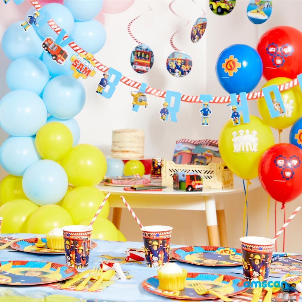 Fireman Birthday Decoration Ideas | Shelly Lighting