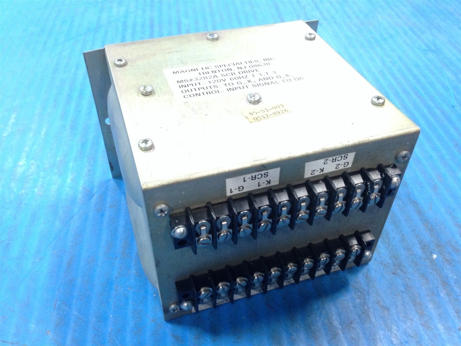 USED MAGNETIC SPECIALTIES 3282A SCR DRIVE 120V 60HZ T-1 T-3 (V10-6) | eBay