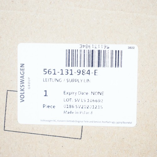 VOLKSWAGEN PASSAT B8 REDUCTION AGENT SUPPLY LINE 561131984E ORIGINAL NO ...