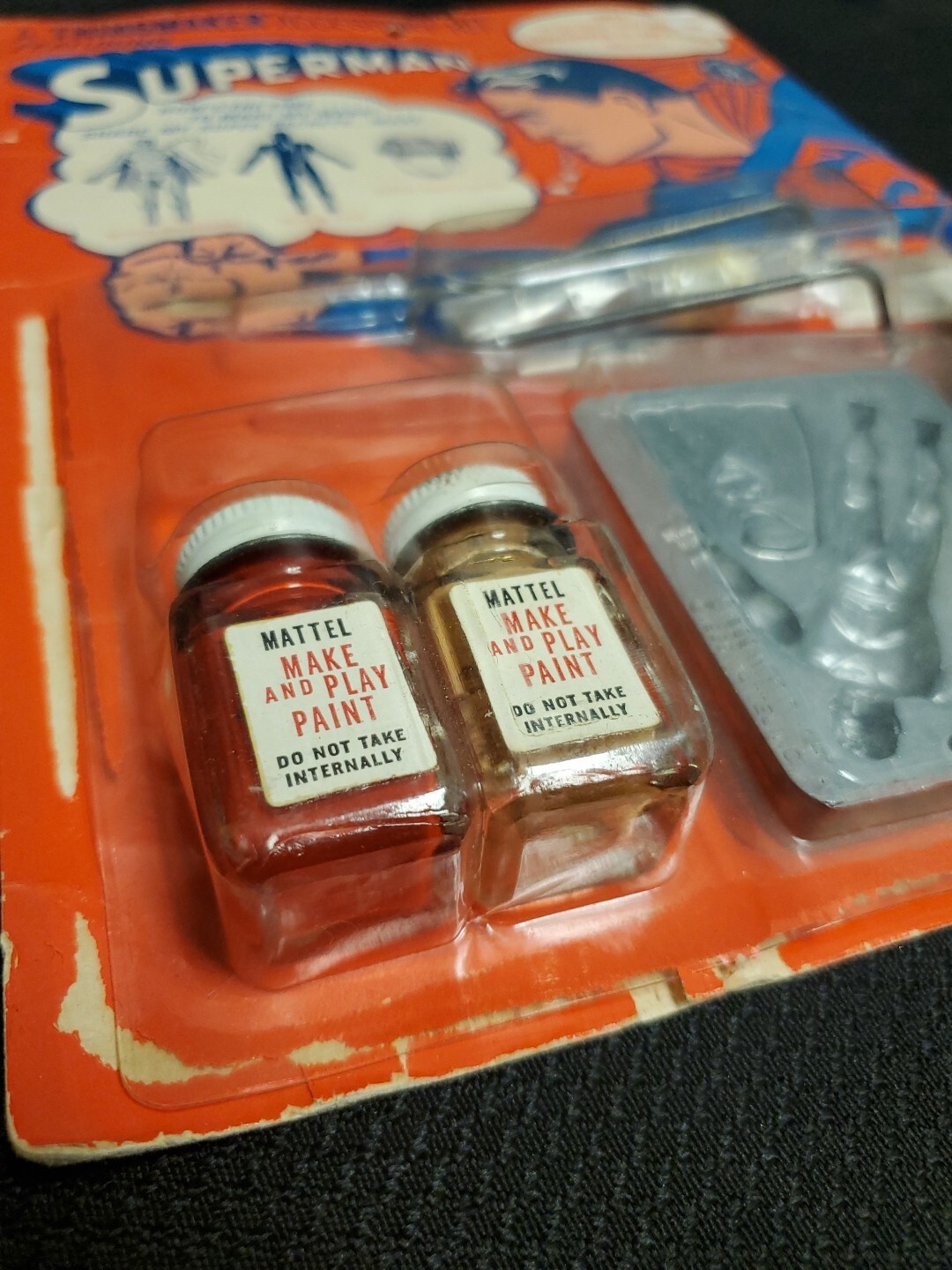 Vintage Mattel Superman Carded Mold NOS Creepy Crawlers Thingmaker RARE ...