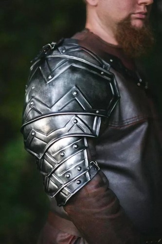 Armor Shoulder Pauldron Dwarven Larp Medieval Shoulder Greek Christmas ...
