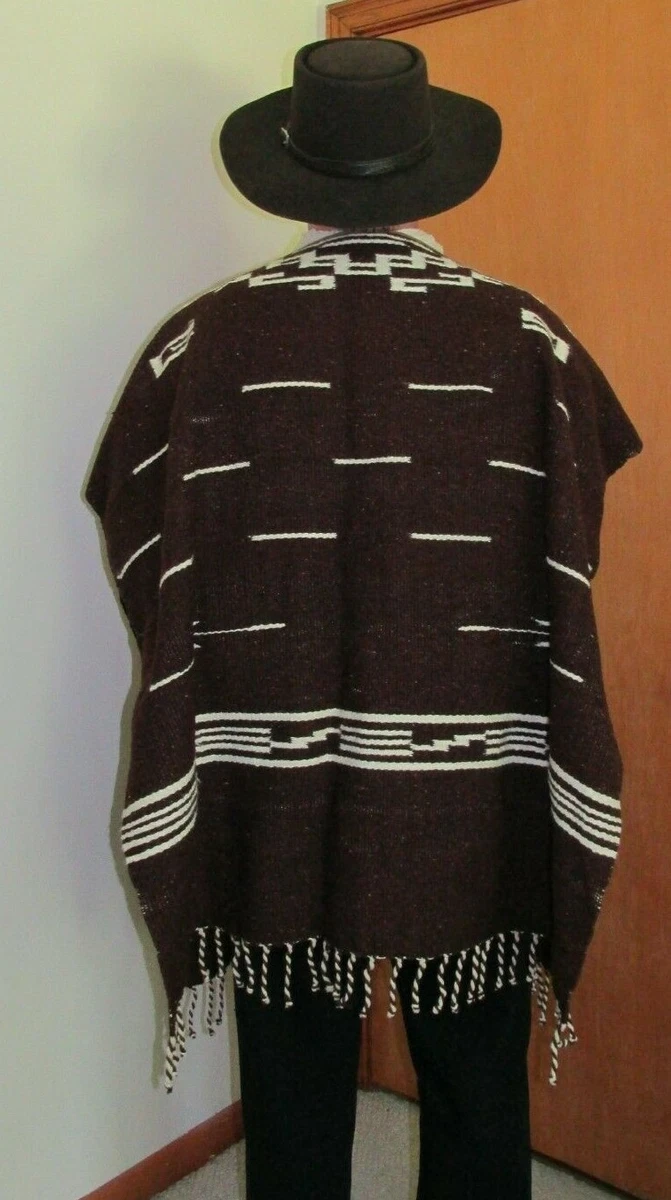 Wool Cowboy Poncho