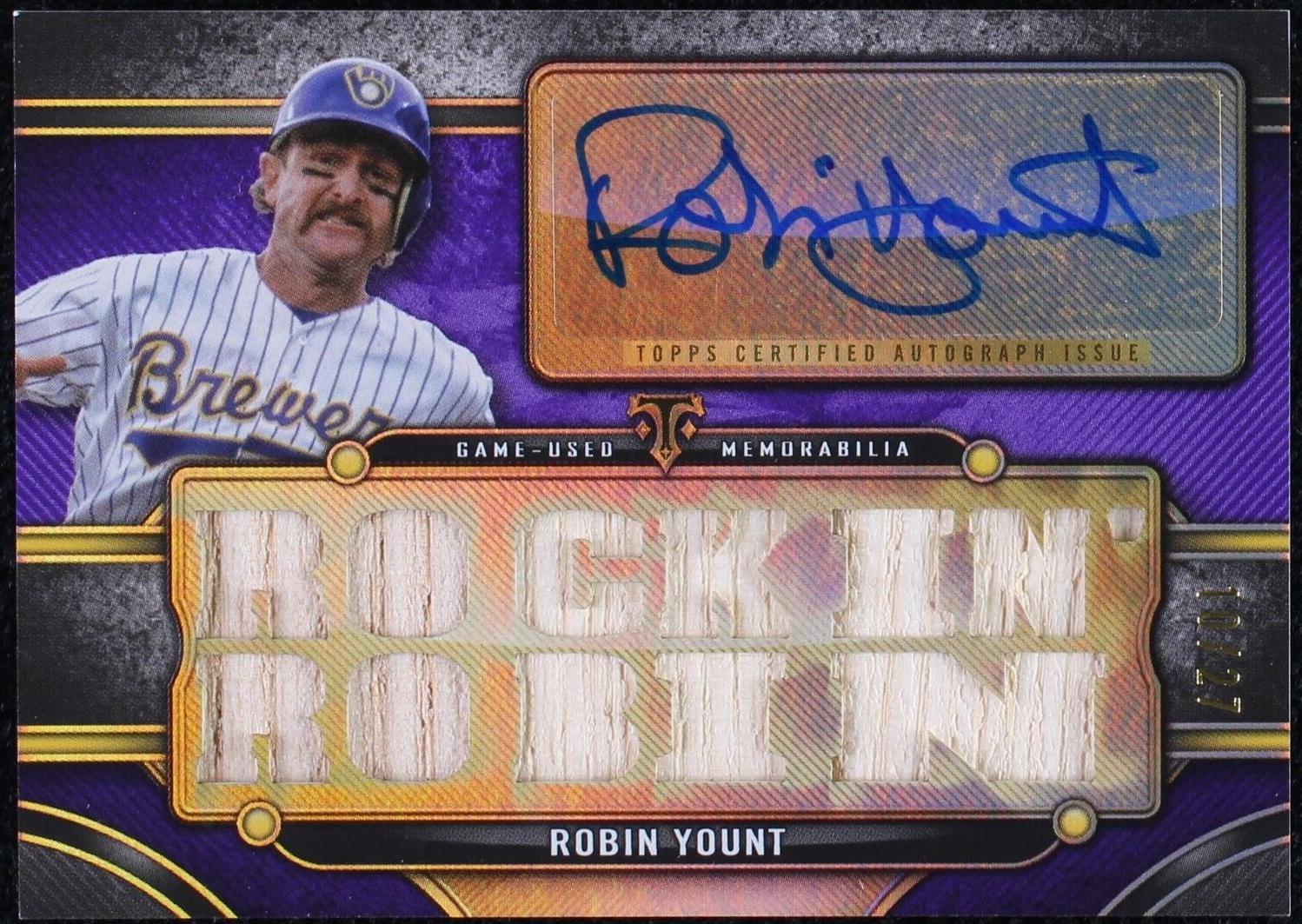 2024 Topps Triple Threads - Triple Threads Autograph Relics Robin Yount ...