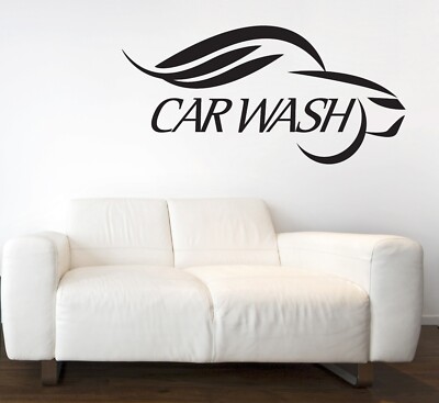Wall Vinyl Decal Auto Car Wash Cleaning Service Garage Decor (n1892) | eBay