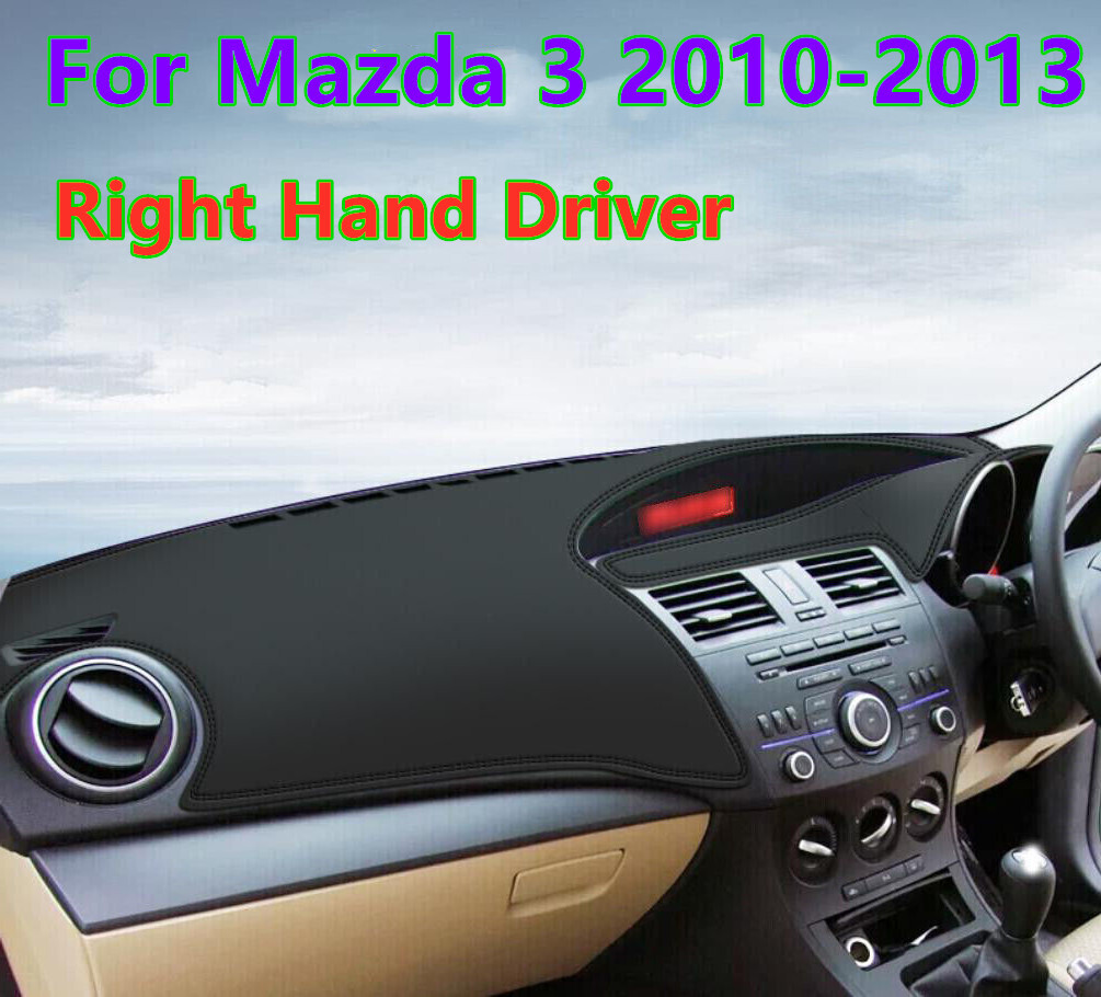 RHD Leather Car Dashboard Cover Dash Protector Pad Mat For Mazda 3 2010 ...