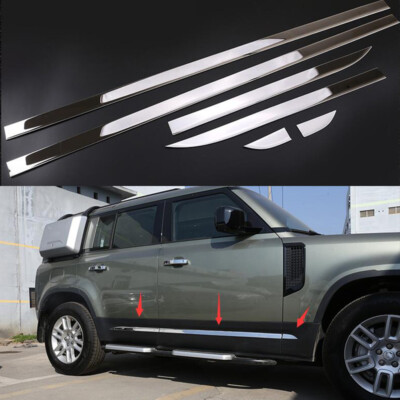 2020-2021 FOR Land Rover Defender stainless Side Door Body Molding ...
