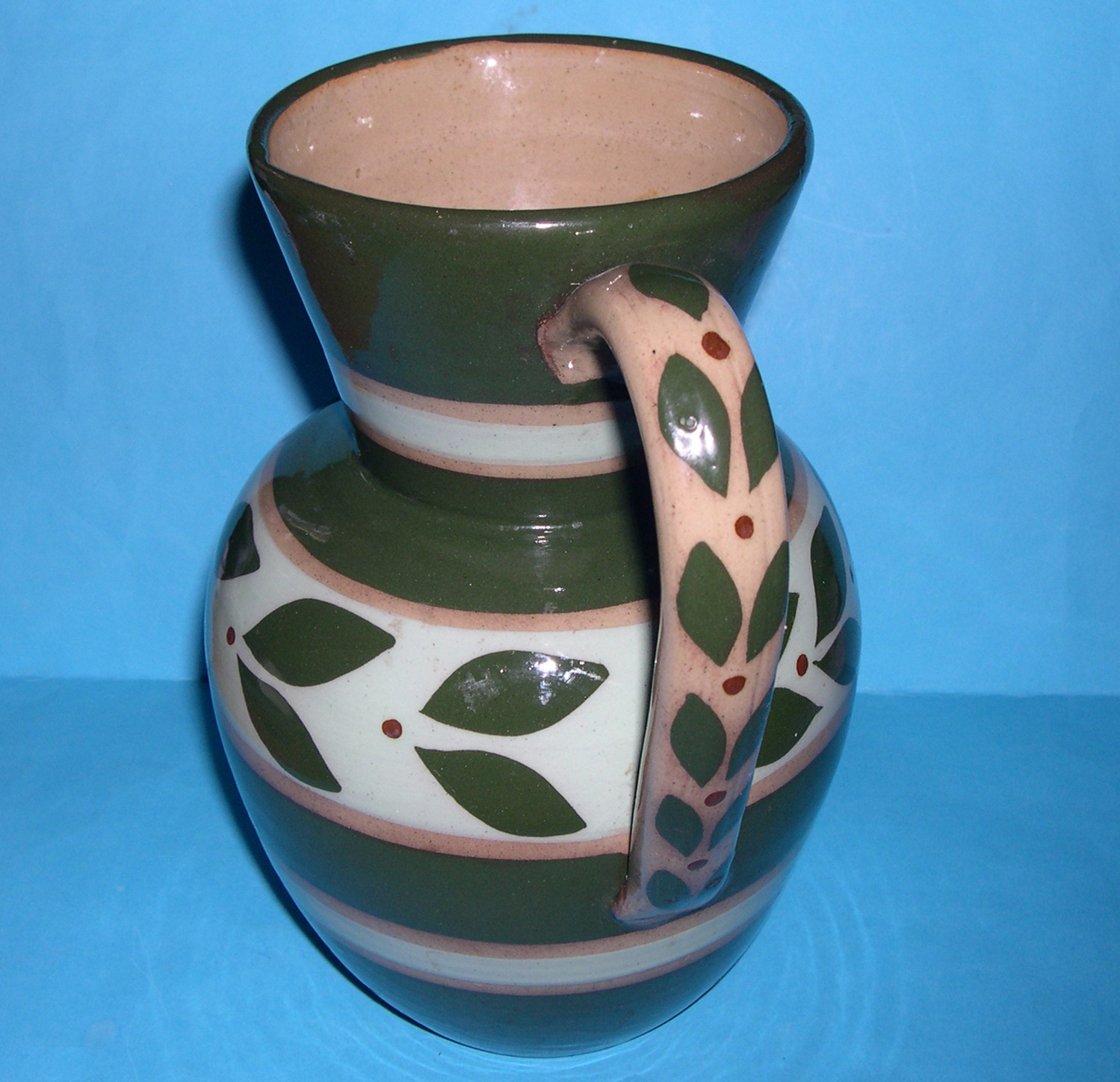 Hartrox 'Dee Cee' Studio Pottery - Attractive Large Quality Jug (Clear ...