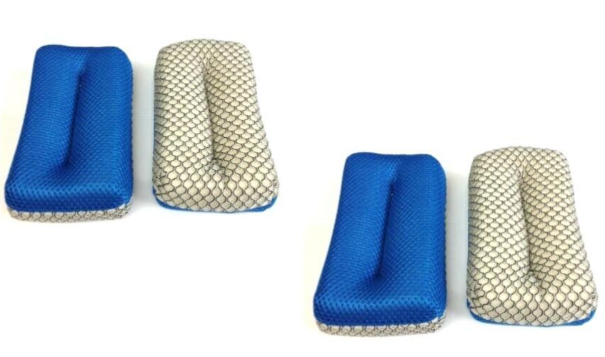 12 pack Car Wash and Detail Nylon Mesh Net Bug and Tar Scrub Sponges | eBay