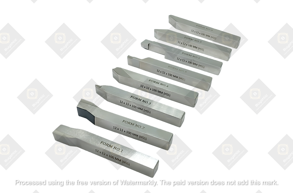 HSS M2 Grade Lathe Form Tool Set-Hard & Ground -Turning, Threading-USA ...