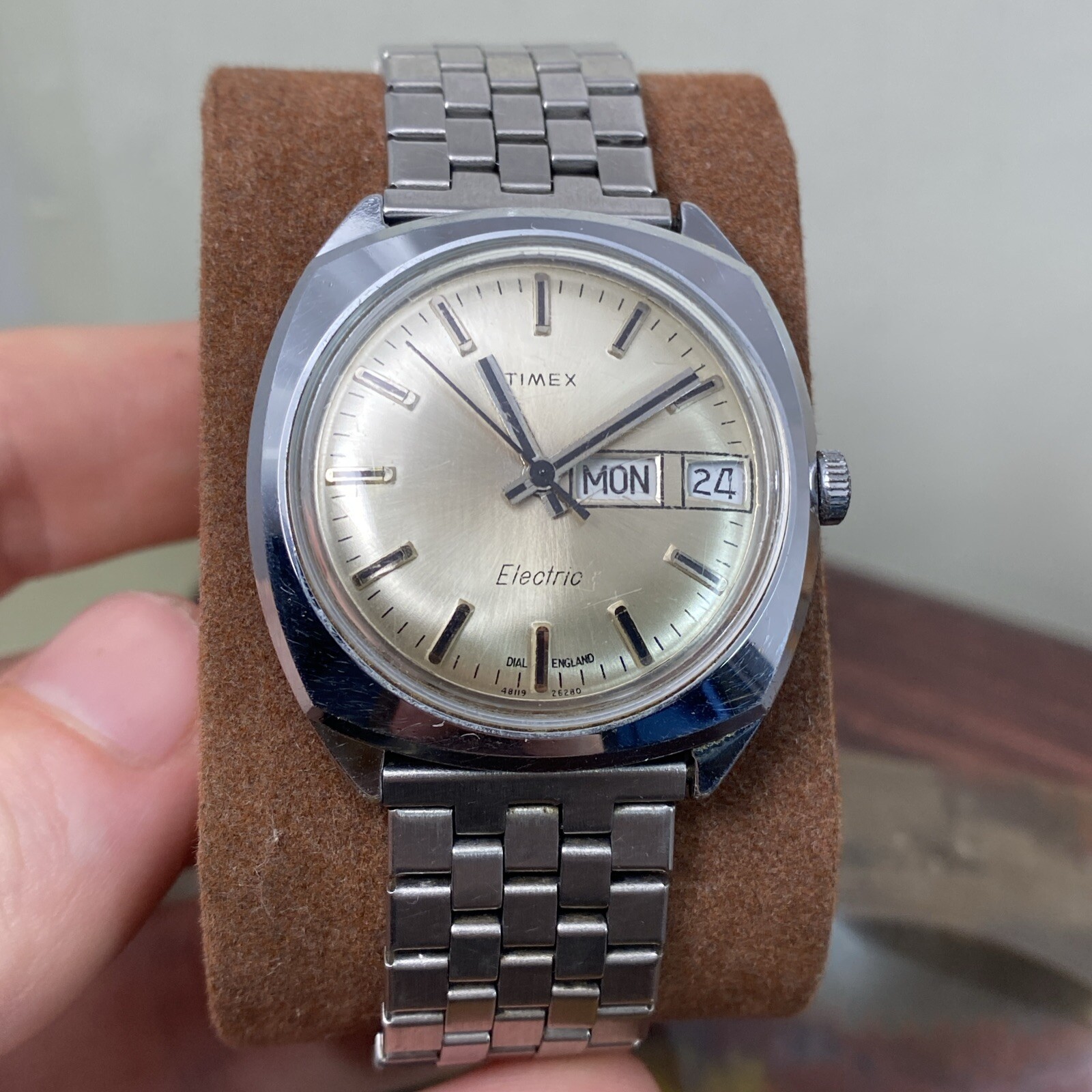 Vintage 1980 Timex Watch Electric 48119 26280 Men’s Running New Battery ...