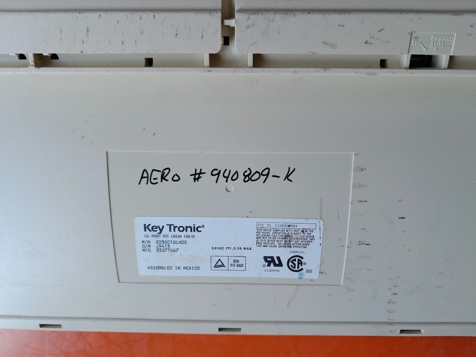 Vintage Key tronic E03601QLHDS Mechanical Wired Clicky Computer AT IBM ...