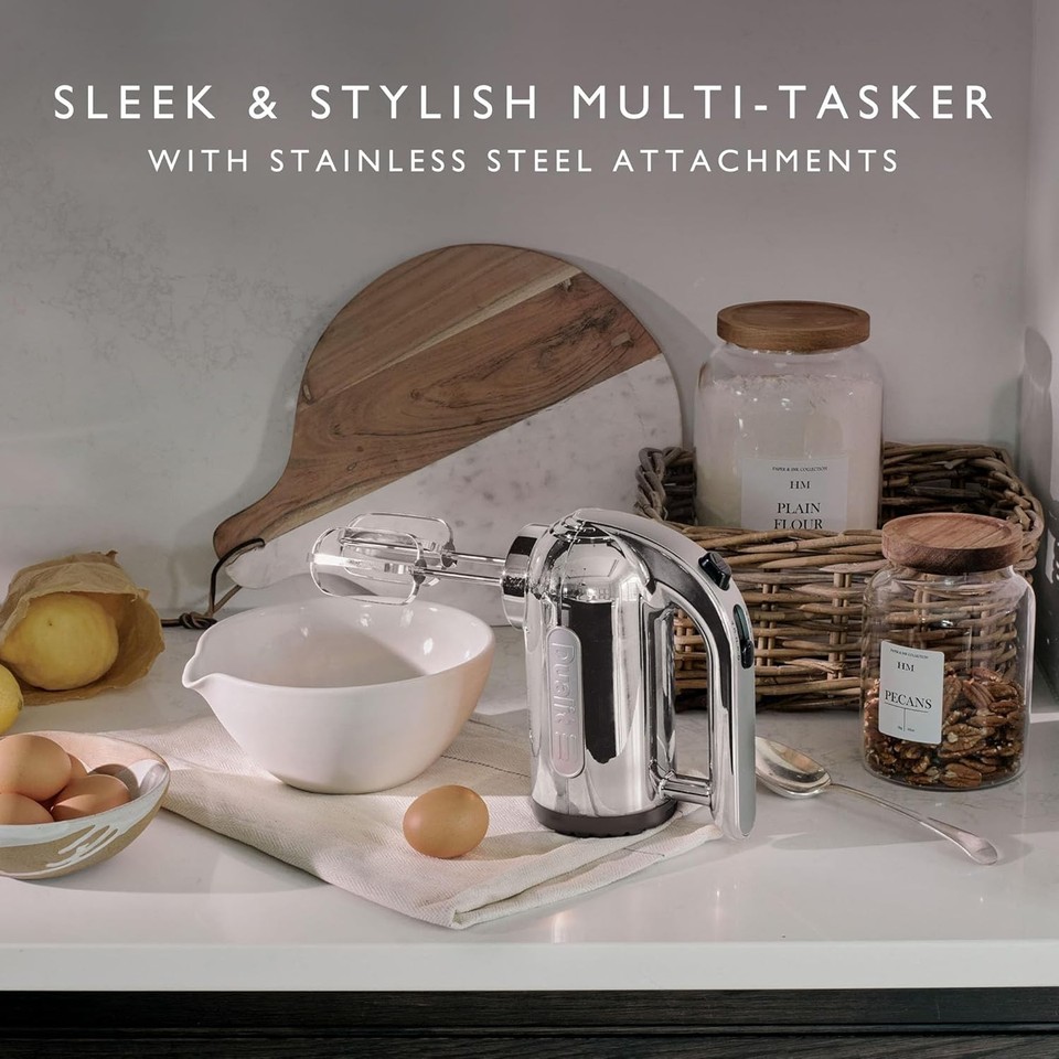 Dualit Hand Mixer 300W 4 Speed Strong Grip Attachments | eBay