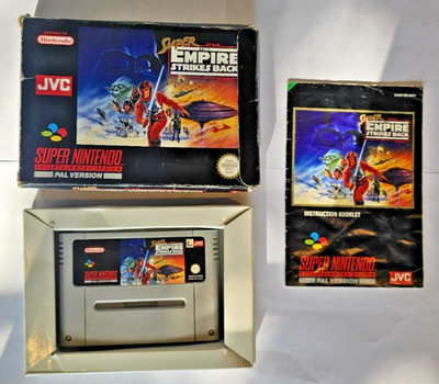 SNES Super Empire Strikes Back Super Nintendo Complete Box Insert ...
