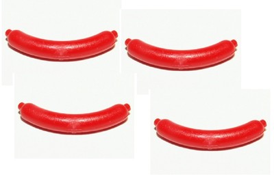 LEGO 4x HOT DOG SAUSAGES ~Lego Minifigure Food Accessories Beach BBQ ...