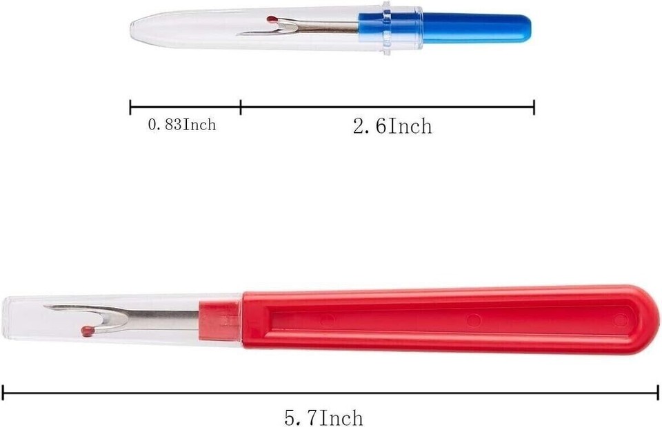 5 Pieces Colorful Seam Ripper Assortment Thread Remover Kit 2 Big and 2 ...