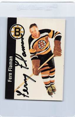 1994 Parkhurst #2 Fern Flaman Bruins Signed Auto *J7523 | eBay