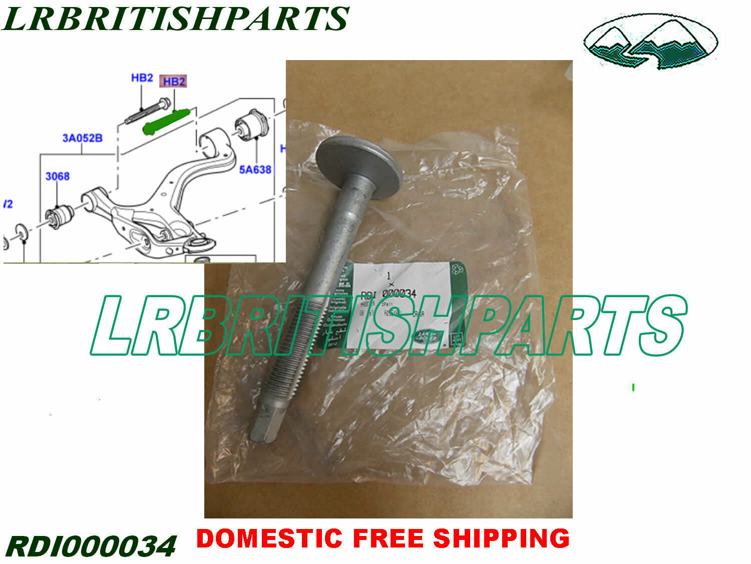 LAND ROVER FRONT LOWER CONTROL ARM BOLT RANGE ROVER SPORT LR3 LR4 OEM ...