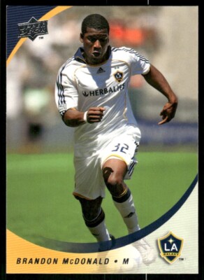 2008 Upper Deck MLS #154 Brandon McDonald LA Galaxy soccer card | eBay