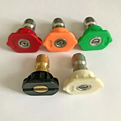5pcs Color Coded Pressure Washer Nozzle Spray Tip Set 4500PSI | eBay