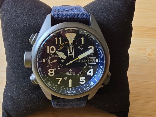 Citizen Promaster Altichron Super Titanium Blue Dial Men's Watch BN4065 ...