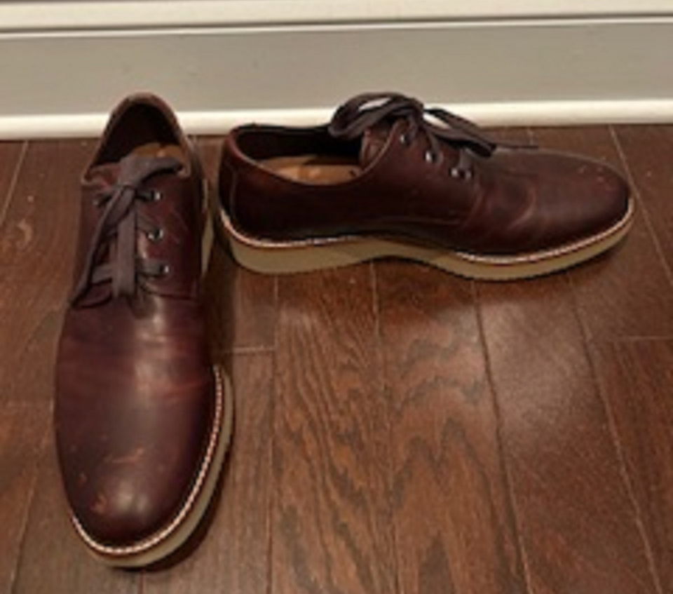 Men's Shoes Dunham Brown Size 10.5M Lace Up Extra Light Dress or Casual ...
