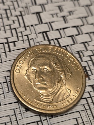 George Washington 1 Dollar Coin 1789-1797, Gold Color, 2007 D | eBay