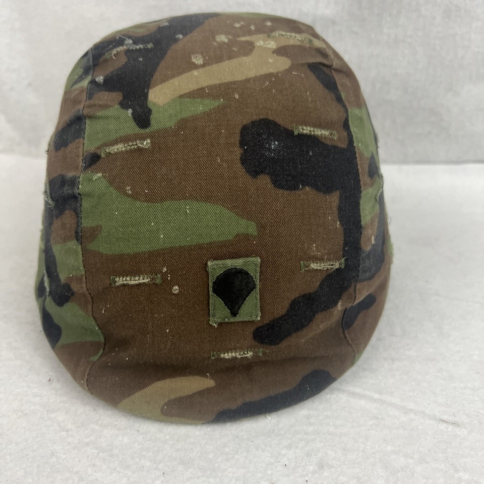 Gentex US Military Surplus PASGT Helmet w/ Woodland Camo Cover | eBay