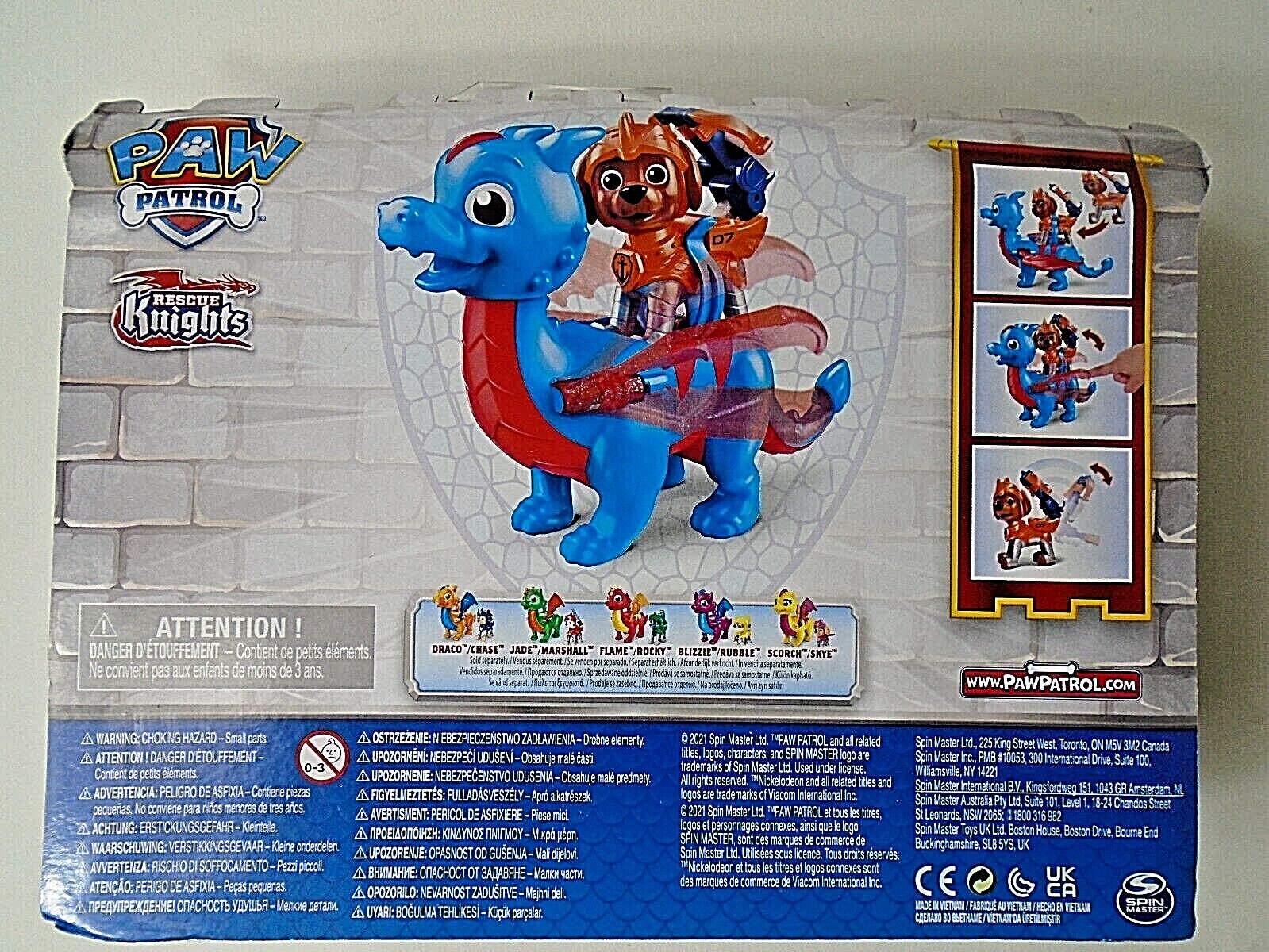 Nickelodeon Paw Patrol Rescue Knights Zuma & Dragon Ruby for sale ...