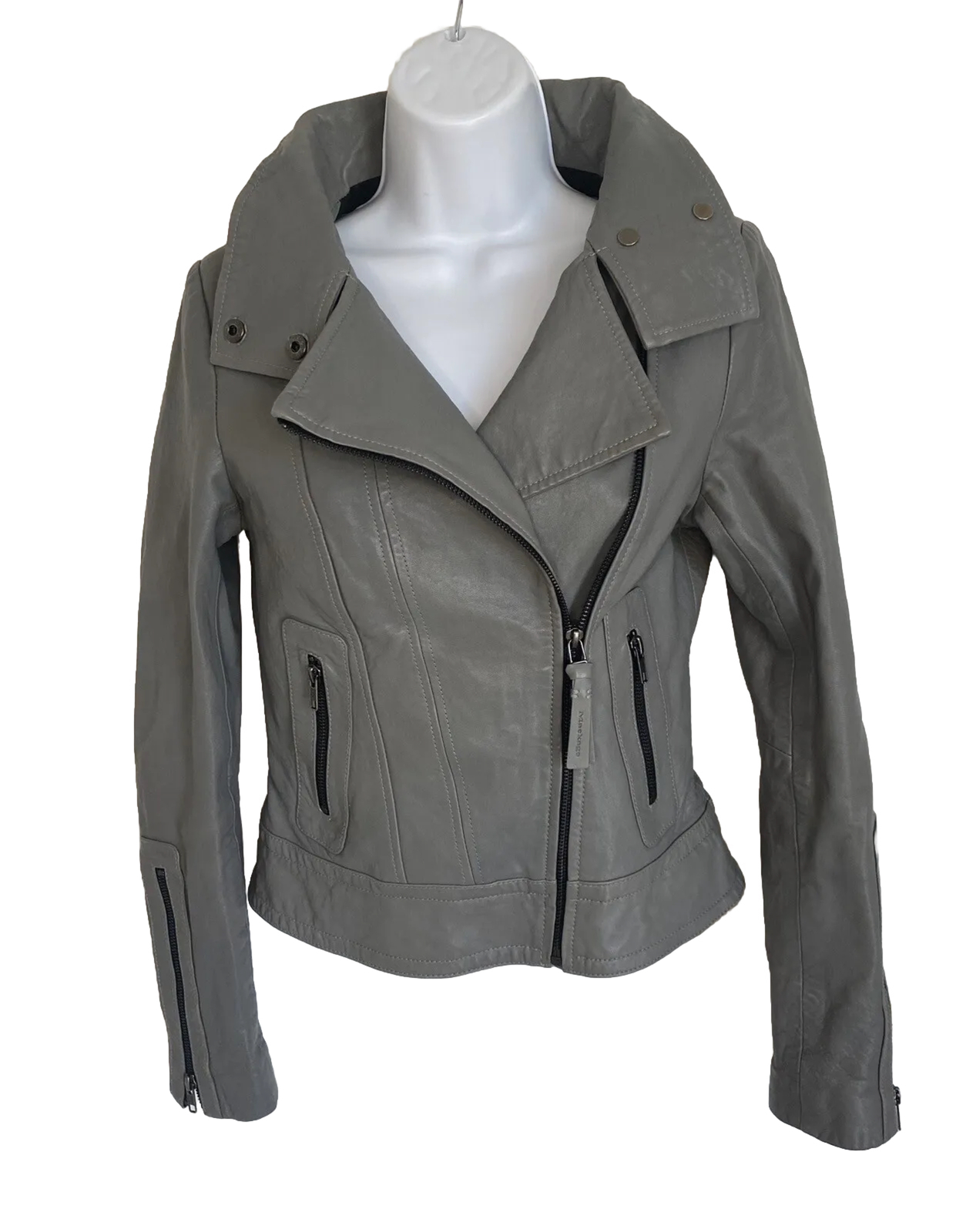 Mackage Aritzia Kenya Lambs Leather biker moto jacket… - Gem