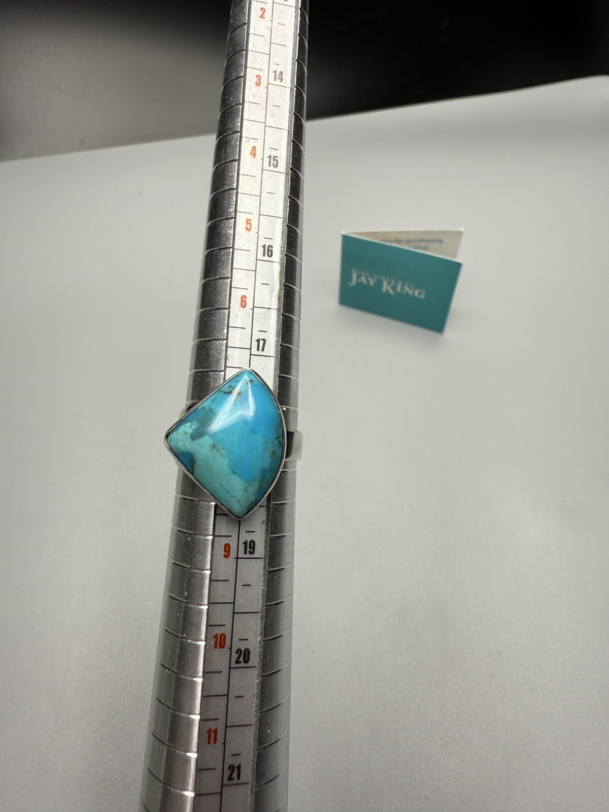 Jay King Sterling Silver Ring Turquoise DTR Desert Rose Trading 925 Sz ...