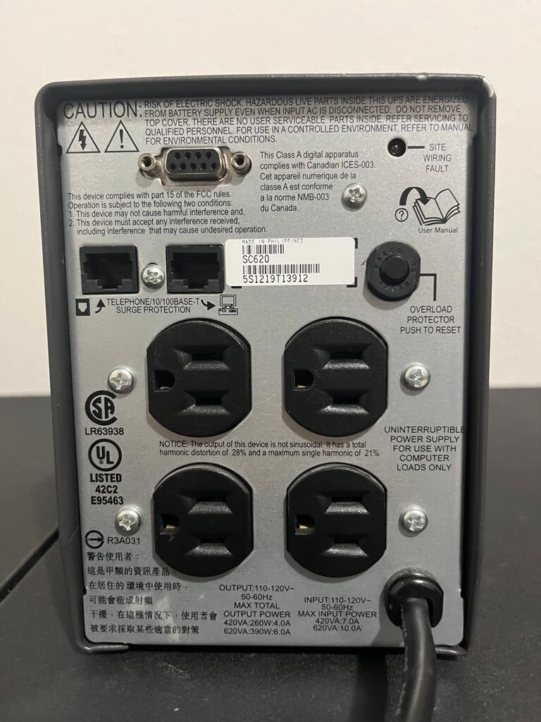 APC SMART SC620 UPS SC 620 VA 120 V for sale online | eBay
